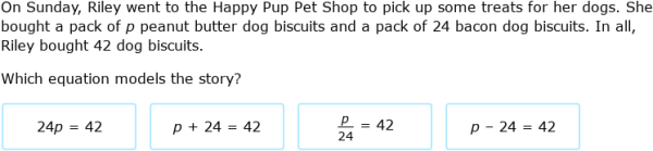 IXL | Write a one-step equation: word problems | 6th grade math