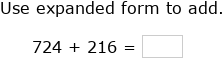 IXL | Use expanded form to add three-digit numbers - with regrouping ...