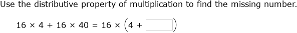 IXL | Distributive property: find the missing number | 5th grade math