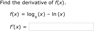 IXL - Find derivatives of logarithmic functions (Calculus practice)