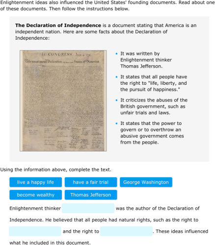 IXL | The Enlightenment: origins and natural rights | 6th grade social ...
