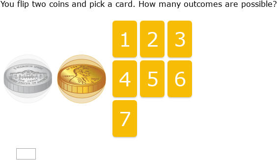 IXL | Compound events: find the number of outcomes by counting | 6th ...