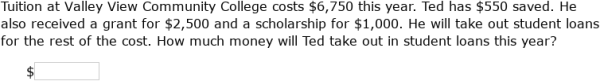 IXL | Paying for college | 6th grade math