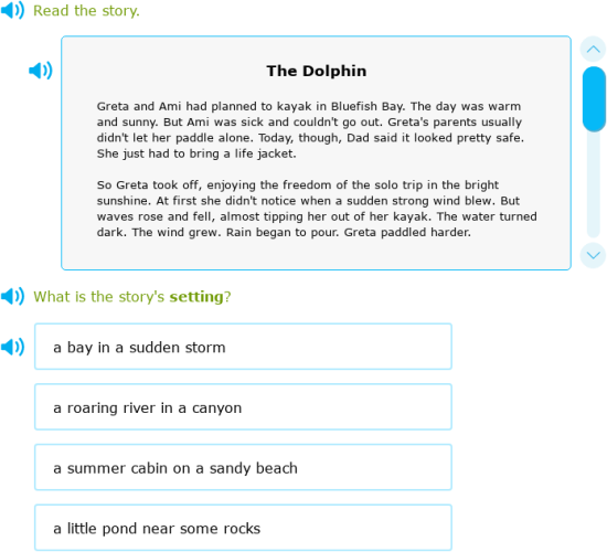 IXL | Identify story elements | 2nd grade language arts