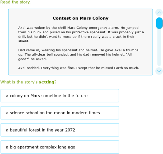 IXL Identify Story Elements 6th Grade Language Arts IXL Identify Story Elements 6th Grade Language Arts