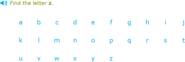 IXL | Find the letter in the alphabet: lowercase | Pre-K language arts