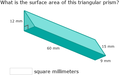 IXL | Surface area of triangular prisms | 7th grade math