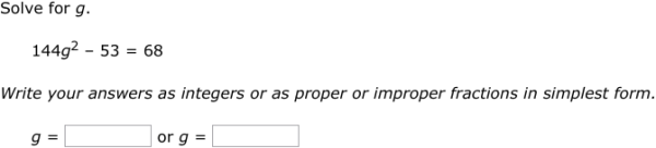 IXL - Solve a quadratic equation using square roots (Algebra 1 practice)