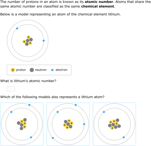 IXL | What are atoms and chemical elements? | 8th grade science