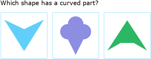 IXL | Curved parts | Kindergarten math