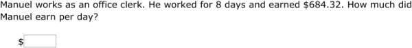 IXL | Divide money amounts: word problems | 5th grade math