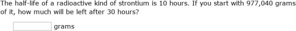 IXL - Exponential decay: word problems (Algebra 1 practice)