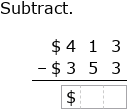 IXL | Subtract money with regrouping | 2nd grade math