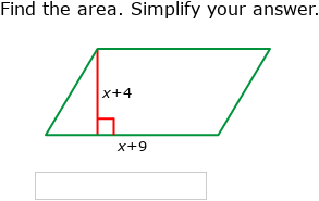 IXL | Multiply polynomials to find area | 8th grade math
