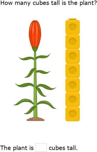 IXL | Measure height with cubes | Kindergarten math