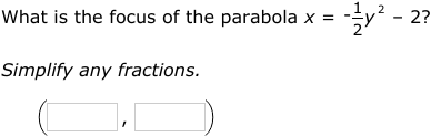 IXL - Find the focus or directrix of a parabola (Algebra 2 practice)