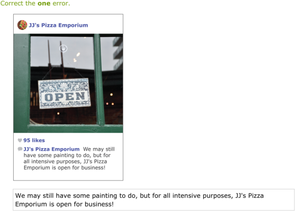 IXL | Correct errors in everyday use | 12th grade language arts