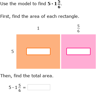 IXL | Multiply with mixed numbers using area models | 7th grade math