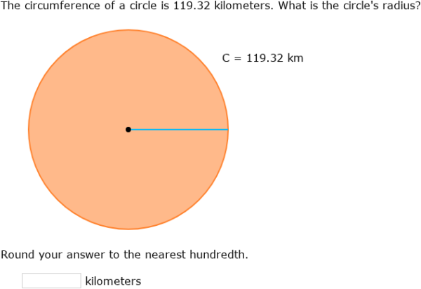 IXL - Circumference of circles (Algebra 1 practice)