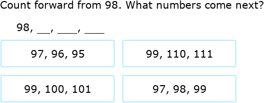 IXL | Count forward - up to 120 | 1st grade math