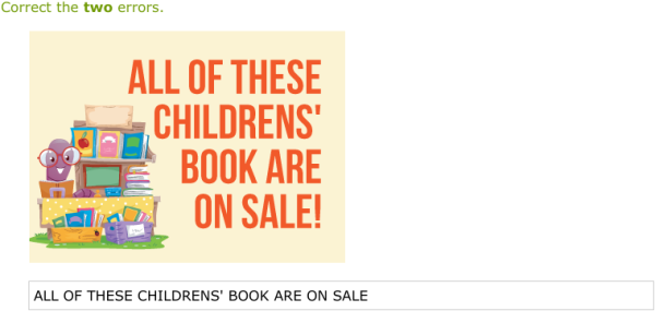 IXL | Correct errors with signs | 5th grade language arts