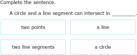 IXL - Describe intersections in a plane (Geometry practice)