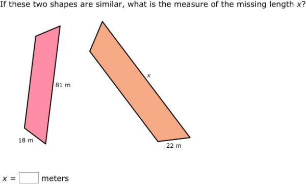 IXL | Side lengths and angle measures of similar figures | 7th grade math
