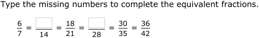 IXL | Patterns of equivalent fractions | 4th grade math