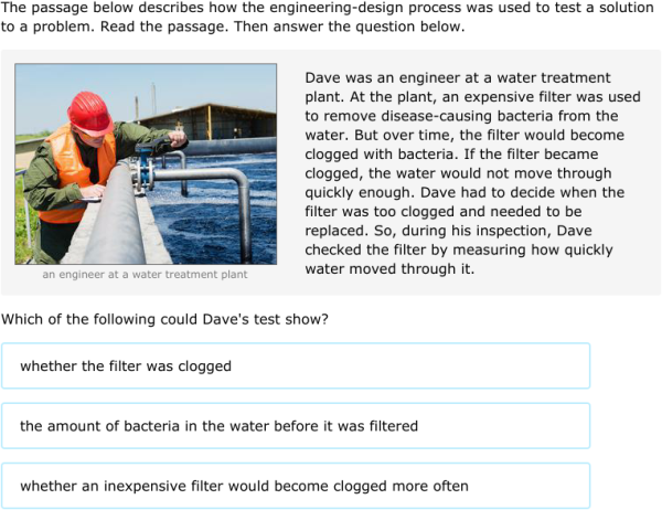 IXL | Evaluate tests of engineering-design solutions | 6th grade science