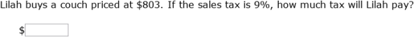 IXL | Percent of a number: tax, discount, and more | 7th grade math