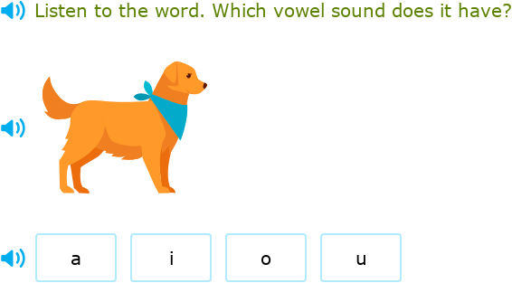 IXL | Identify the short vowel sound in a word | Kindergarten language arts