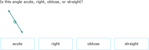 Angles Acute Obtuse Right