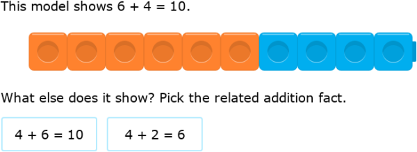 IXL | Related addition facts with models - sums up to 10 | Kindergarten ...