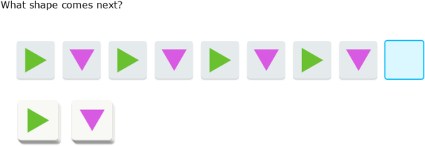IXL | Find the next shape in a repeating pattern | 2nd grade math