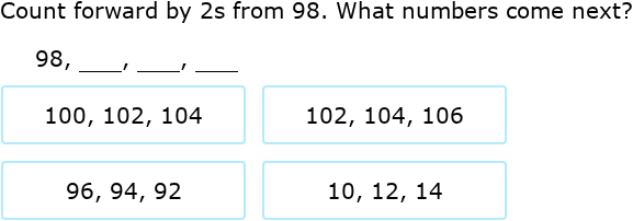 IXL | Count forward by twos, fives, and tens - up to 120 | 1st grade math
