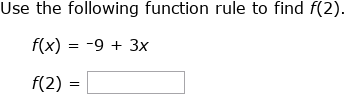 IXL - Evaluate a linear function (Algebra 1 practice)
