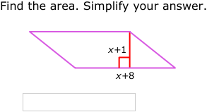 IXL | Multiply polynomials to find area | 8th grade math