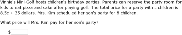 IXL | Evaluate variable expressions: word problems | 8th grade math