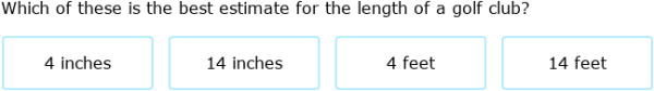 IXL | Estimate lengths with inches, feet, and yards | 2nd grade math