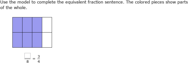 IXL | Find an equivalent fraction using an area model | 3rd grade math