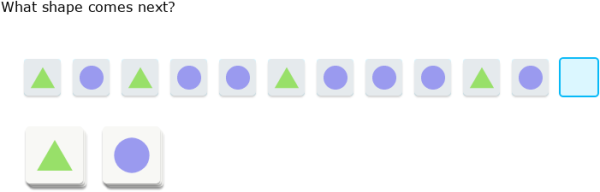 IXL | Find the next shape in a pattern | 4th grade math