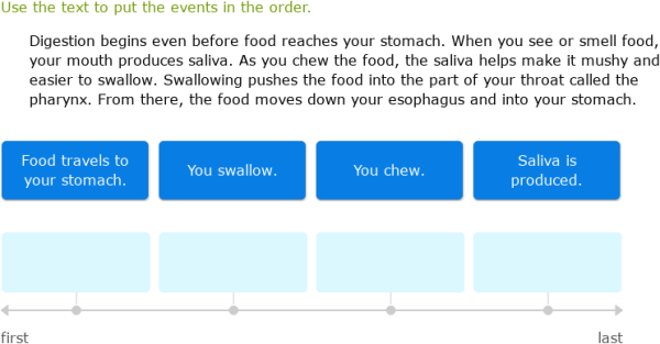 IXL | Determine the order of events in informational texts | 3rd grade ...