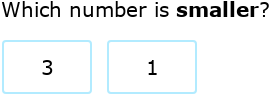 IXL | Which number is smaller? | Pre-K math
