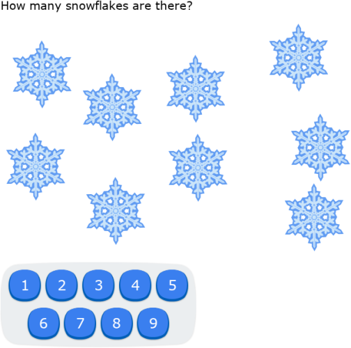 IXL | Count pictures - up to 9 | Pre-K math