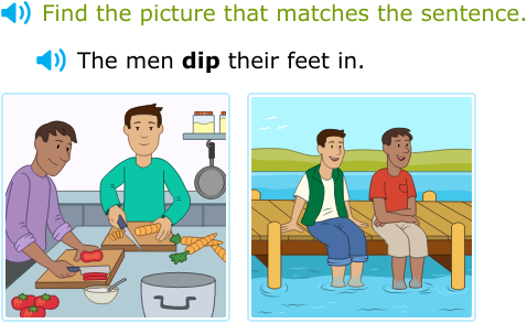 IXL | Find the picture that matches the action verb | Pre-K language arts