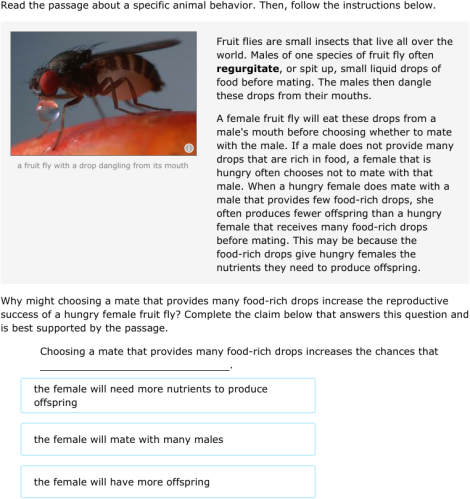 IXL | How can animal behaviors affect reproductive success? Identify ...