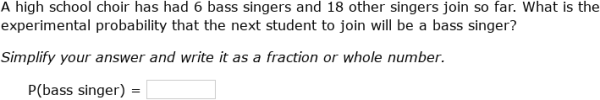 IXL - Experimental probability (Algebra 1 practice)