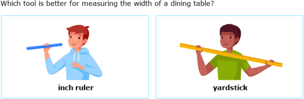 IXL | Choose the best measuring tool: customary units of length | 2nd ...