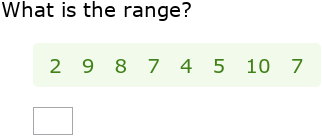 IXL | Find the range | 1st grade math