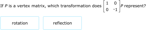 IXL - Identify transformation matrices (Algebra 2 practice)